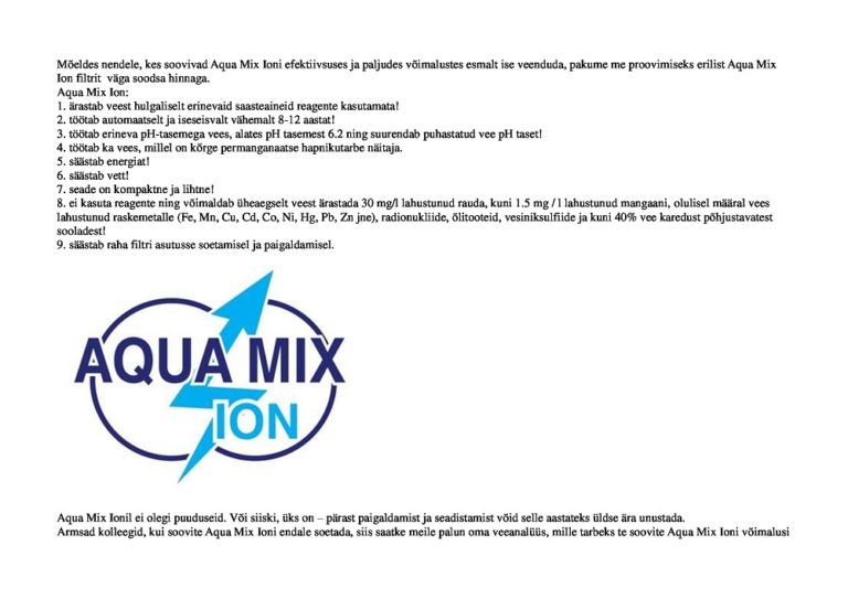 Rauaeraldusfilter Black Jacket ionisaatoriga – Vesi puhtaks